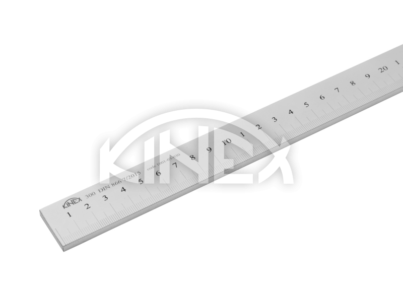 Zinc Steel ruler KINEX/K-MET with mm graduation 1500 mm DIN 866 (1001 ...