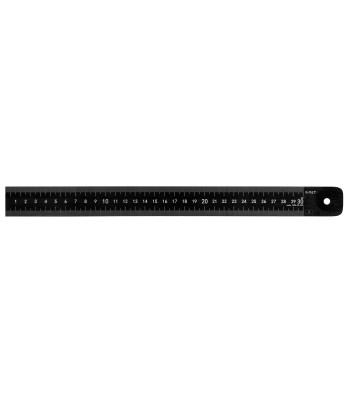 Steel Thin Ruler KINEX/K-MET BLACK COAT 500mm, scale from right to left ...