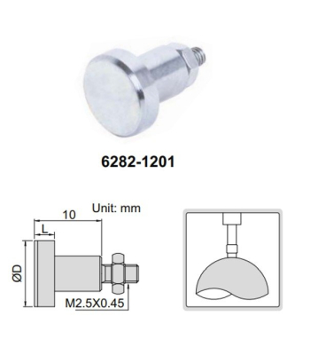 Flat Contact Point INSIZE 15mm Type B (6282-1202) | Measuring tools KINEX